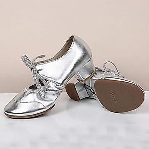 ZHOUXINGB Womens Boots Ankle, Hiking Shoes for Women Boho Sandals Wedding Sneakers Comfy Shoes Chunky Heel Slippers Basketball Chunky Heels for Women Silver