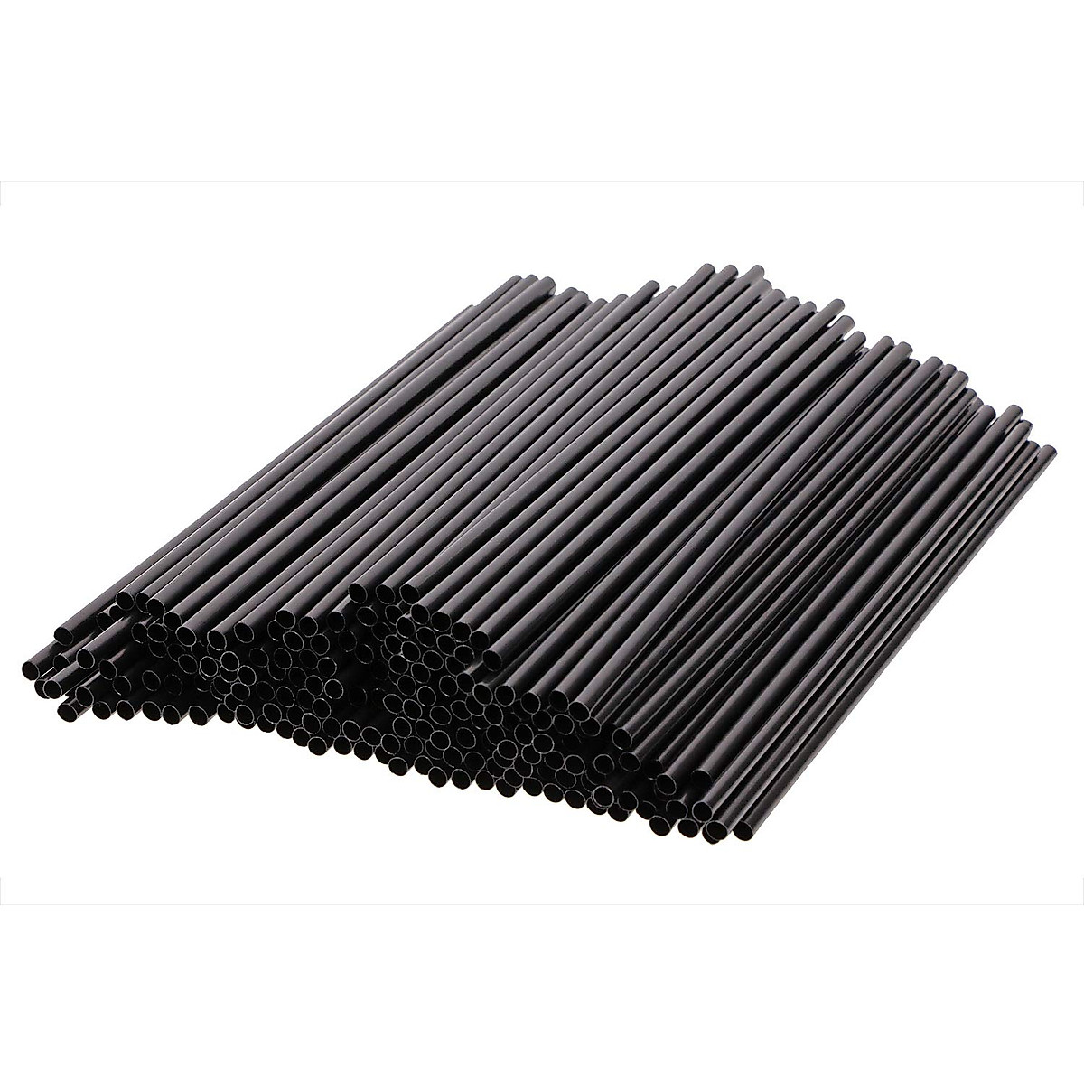 Tupalizy 200PCS Black Plastic Straws Drinking Coffee Stirrers for Wedding Coffee Sip Stir Sticks for Cocktail Tea Chocolate Hot Water Cold Drinks Cups Travel Mugs Crafts Home Bars, 7.87inch