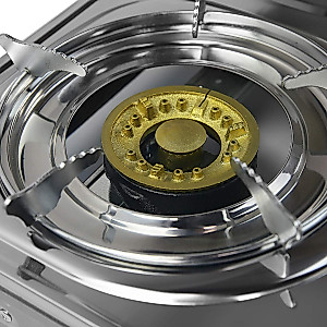 XtremepowerUS Double Burner Stove w/Auto Ignition Outdoor Propane Portable Camping Cooking Range