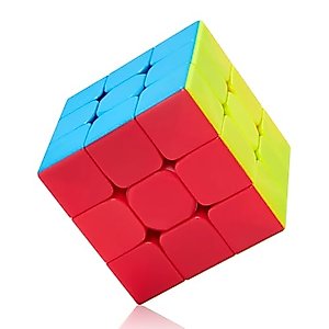 Speed Cube: Roxenda Profession 3x3x3 Speed Cube - Fast Smooth Turning - Solid Durable & Stickerless Frosted, Best 3D Puzzle Magic Toy - Turns Quicker Than Original