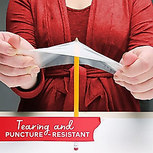 XFasten Fabric and Vinyl Repair Tape, Clear, 3-Inches by 20-Inches (2-Set), Waterproof Vinyl Repair Hole Patch Kit for Tent, Exercise Ball, Kayak, Inflatable Bed, Pool Float, and Airbed Mattress