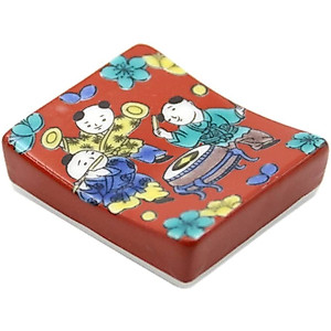 Japan Kutani Chopsticks holders Karako (Kids) HC-28 for Chopsticks Forks Spoons Knives Paint Brushes || Cutlery for Sushi, made in Japan, dishwasher safe