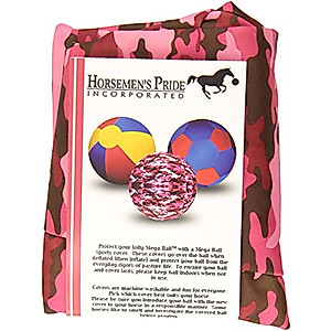 Horsemen's Pride 25-Inch Mega Ball Cover for Horses, Pink Camo Pattern, C425 PC