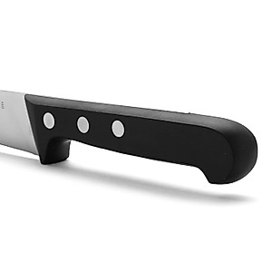 Arcos Kitchen Knife 6 Inch Nitrum Stainless Steel and 150 mm blade. Professional Utilty Knife. Ergonomic Polyoxymethylene POM Handle. Series Universal. Color Black