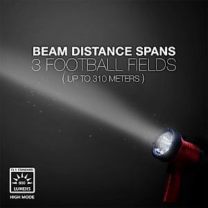 Energizer LED Portable Spotlight, Rechargeable Spotlight Flashlight for Tough Work Environments and DIY Projects, Flash Light with Micro-USB Cable Included, Pack of 1, Red