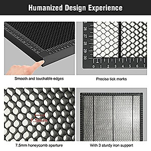 KENTOKTOOL Honeycomb Working Table for Laser Engraver and Cutter, Laser Honeycomb Bed for LE400PRO Engraving Machine, 330 x 330mm Working Area for All Laser Cutting Machine (No Assembly Required)