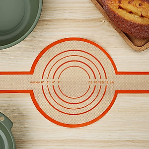2pcs Baking Mat for Dutch Oven, Silicone Bread Sling Multifunctional Baking Mat for Dutch Oven Reusable Dutch Oven Liner with Long Handles