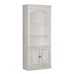 Liberty Furniture INDUSTRIES Magnolia Manor Bunching Bookcase, W32 x D15 x H78, White