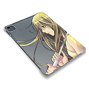 Cute Anime Kawaii Girl Umbrella case Compatible with iPad Mini Air Pro 7.9 8.3 9.7 10.2 10.9 11 12.9 inch Pattern Cover New 2022 2021 Trifold Stand 3 4 5 6 7 8 9 Generation 546 (10.2" 7/8/9 gen)