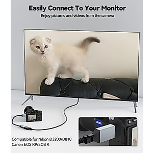 CLAVOOP Mini HDMI to HDMI Adapter, 4K HDMI Female to Mini HDMI Male Cable Adapter Compatible for DSLR Camera, Camcorder, Raspberry Pi Zero/W, Graphics Card, Laptop, HDTV, Projector - Grey