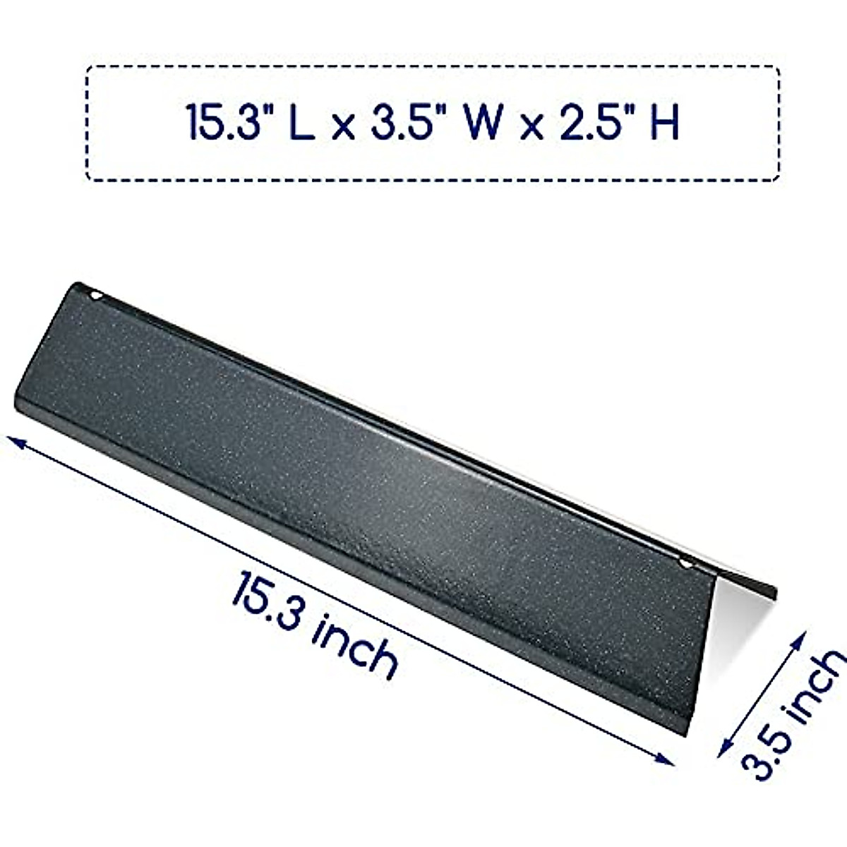 Utheer 7635 Flavorizer Bars 15.3 inch for Weber Spirit I & II 200 Series (2 Burners), Spirit E210 E220 S210 S220 with Front Control Knobs, Grill Replacement Parts for Weber 16 GA ​Porcelain Heat Plate