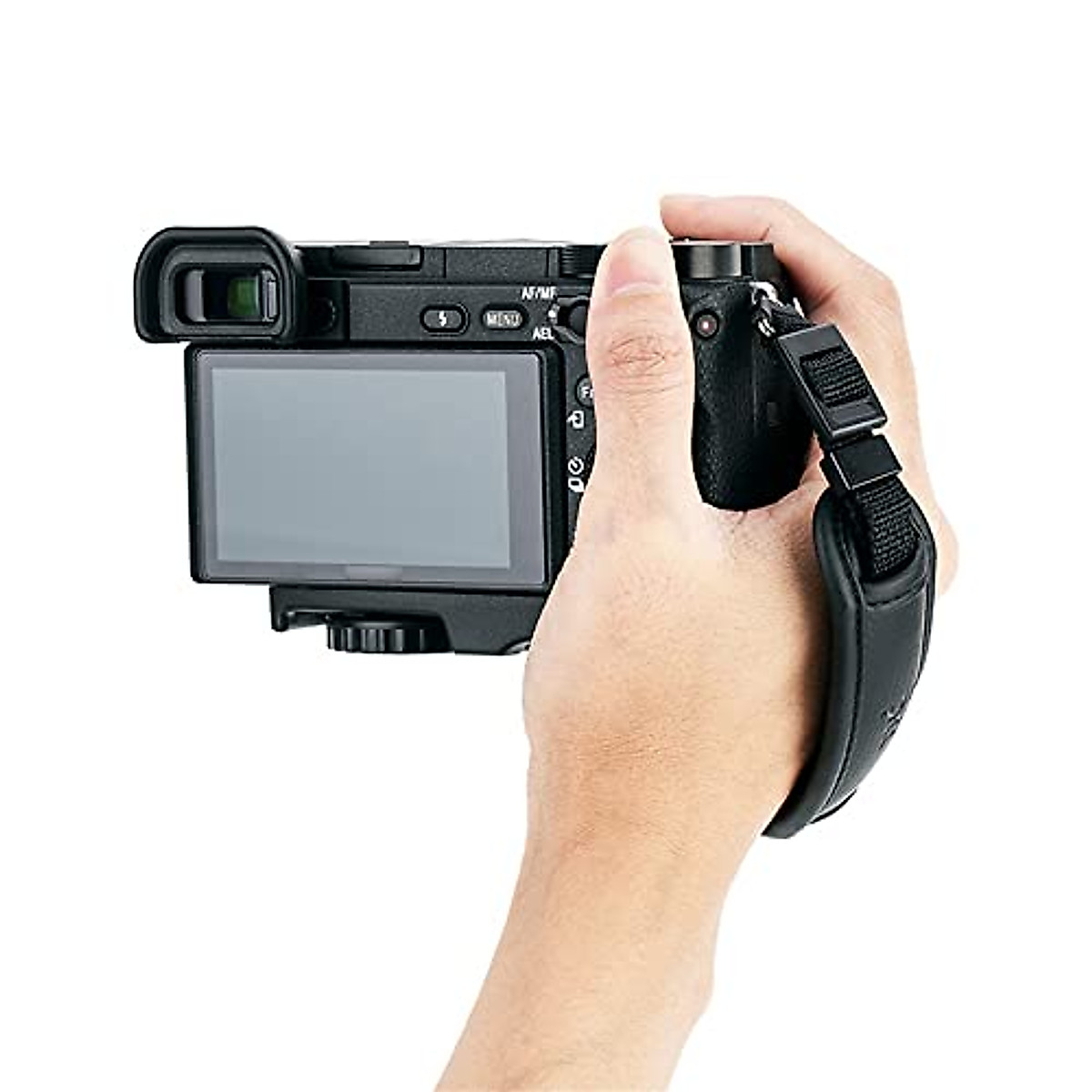 JJC Camera Hand Grip Strap for Canon EOS R8 R10 R7 R5 R6 R RP M6 M50 Mark II 90D Rebel T7 T8i T7i T6i T6 T100 SL3 4000D PowerShot SX540 HS SX420 G3X Panasonic Lumix DMC-GX85 G85 GH4 G100 FZ80