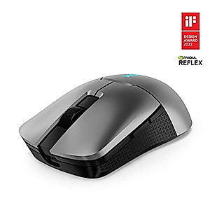 Lenovo Legion M600s RGB Wireless Gaming Mouse – 19,000 DPI, 6 Programmable Buttons, 70 Hours Battery Life, Tri-Mode Connectivity (2.4 GHz, Bluetooth, Wired), (Iron Grey)