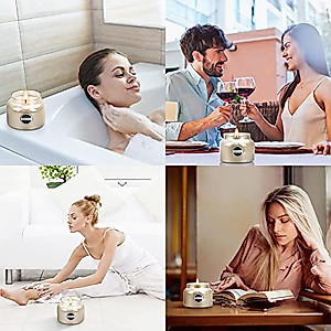 Lavender Candle, Natural Soy Wax Highly Fragrance Candles for Home Scented, 8.8oz Scented Candles Gifts for Women, Suitable for Bath, Yoga, Birthday Valentine and Mother's Day