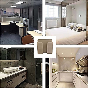 Medsuo Self-Adhesive Phone Holder Wall Mounted Cellphone Stand Charging Holder for Smartphones Cellphone Bracket Suitable for Home and Office (Gold)