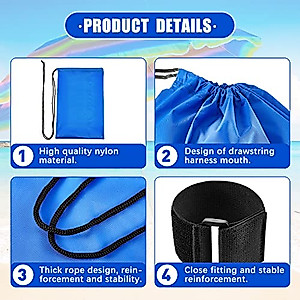 Summer Large Canopy Sand Bags Blue Sand Bags Weights Portable Weights for Canopy Legs Beach Umbrella Sand Bag Heavy Duty Sandbag for Tent Outdoor Instant Canopies Holiday Supplies (2 Pieces)