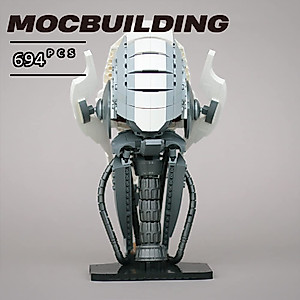 MOCBUILDING Easter Basket Stuffers, Room Decor, Easter Gifts for Kids, General Grievous Helmet Model Blocks Toys for Boys 5-7/Adult Brithday Easter Gifts for Kids 8-12 694pcs