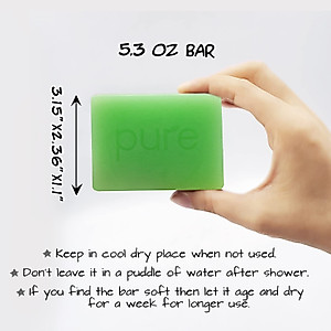 Natural Handmade Essential Oil Artisan Soap Bars. Hypoallergenic Moisturizing Shea Butter, Coconut Oil & Jojoba Oil -Body Soap, Face Soap, Bath Soap Bars. Ready to Gift Handmade Soap Bars