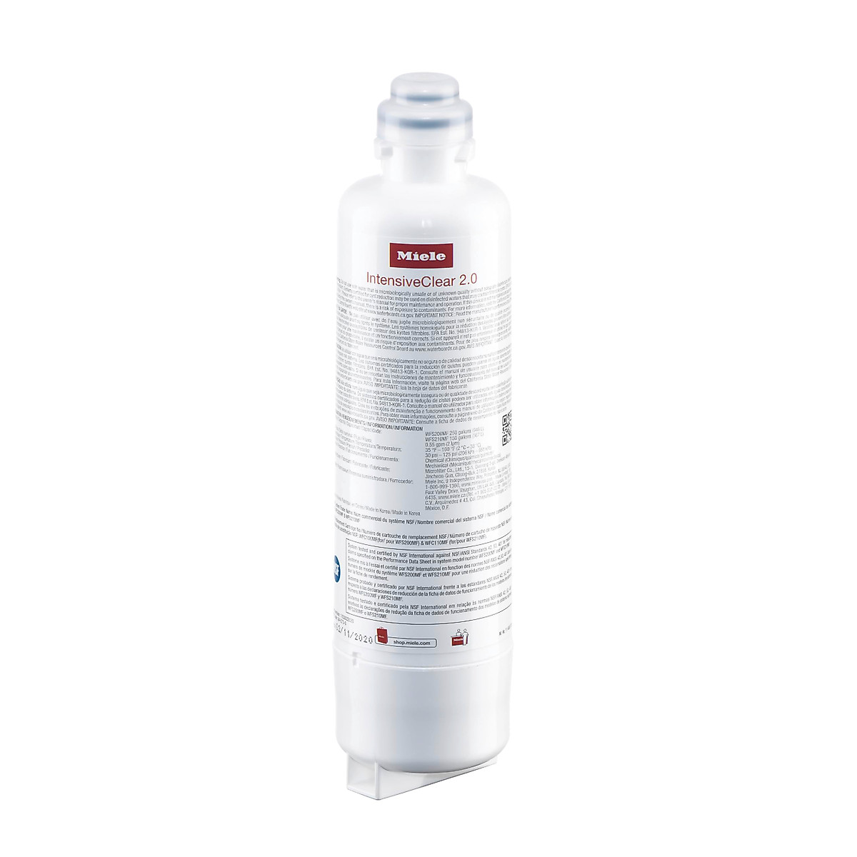 Miele KWF 2000 IntensiveClear 2.0, Water Filter with Activated Charcoal for Master Cool 2.0