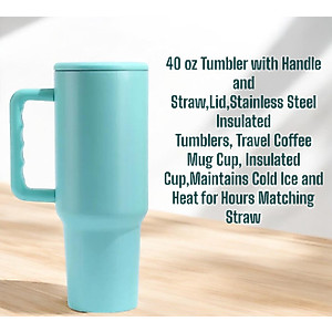 Kiki New York Tumbler with lid (Aqua Green)