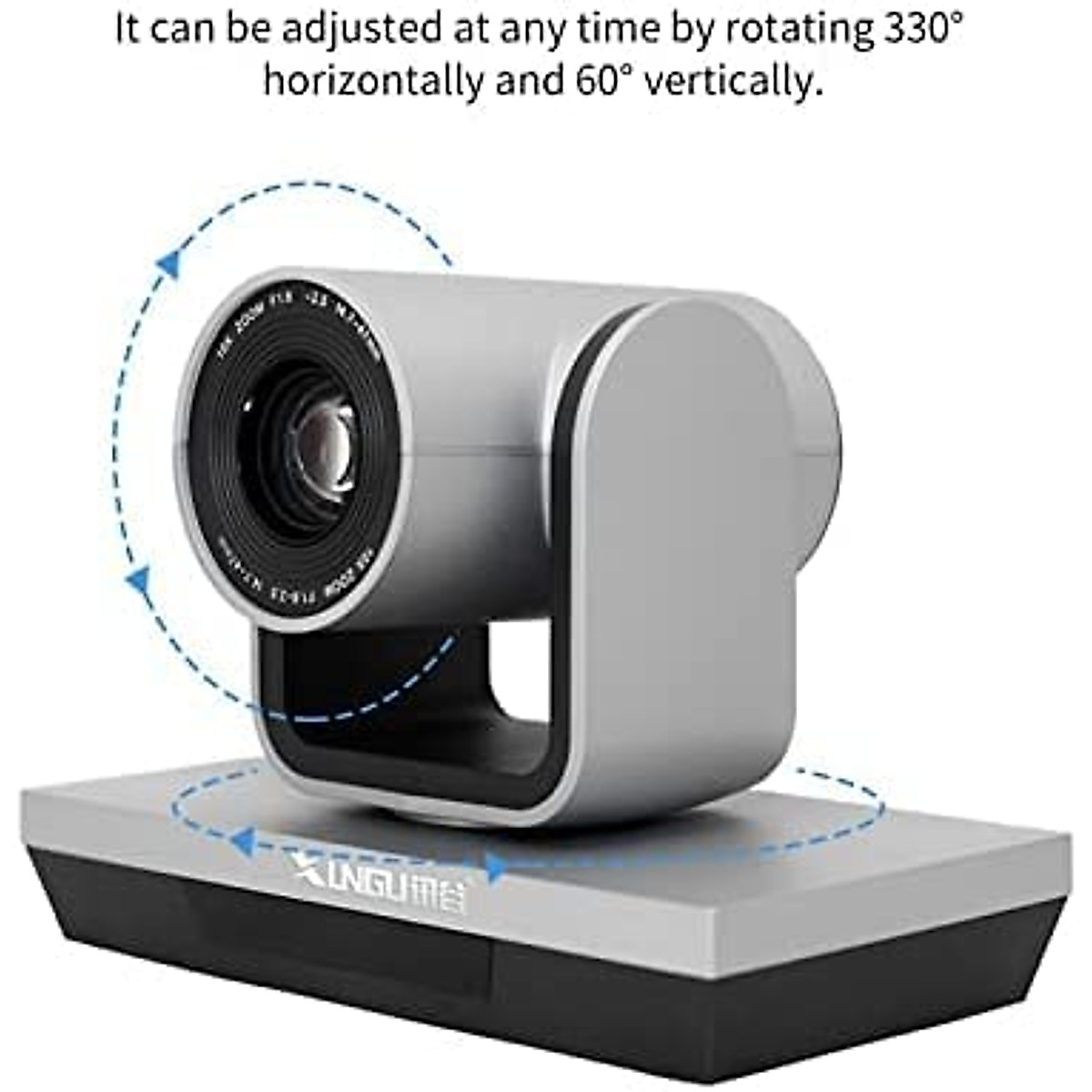 XUNGU HD Video and Audio Conferencing System, All-in-one 10X Optical Zoom USB PTZ Conference Room Camera Video and Audio conferencing for Big Meeting Rooms