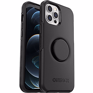 OtterBox + Pop Symmetry Series Case for iPhone 12 PRO MAX (NOT Mini/12/12 Pro) Non-Retail Packaging - Black
