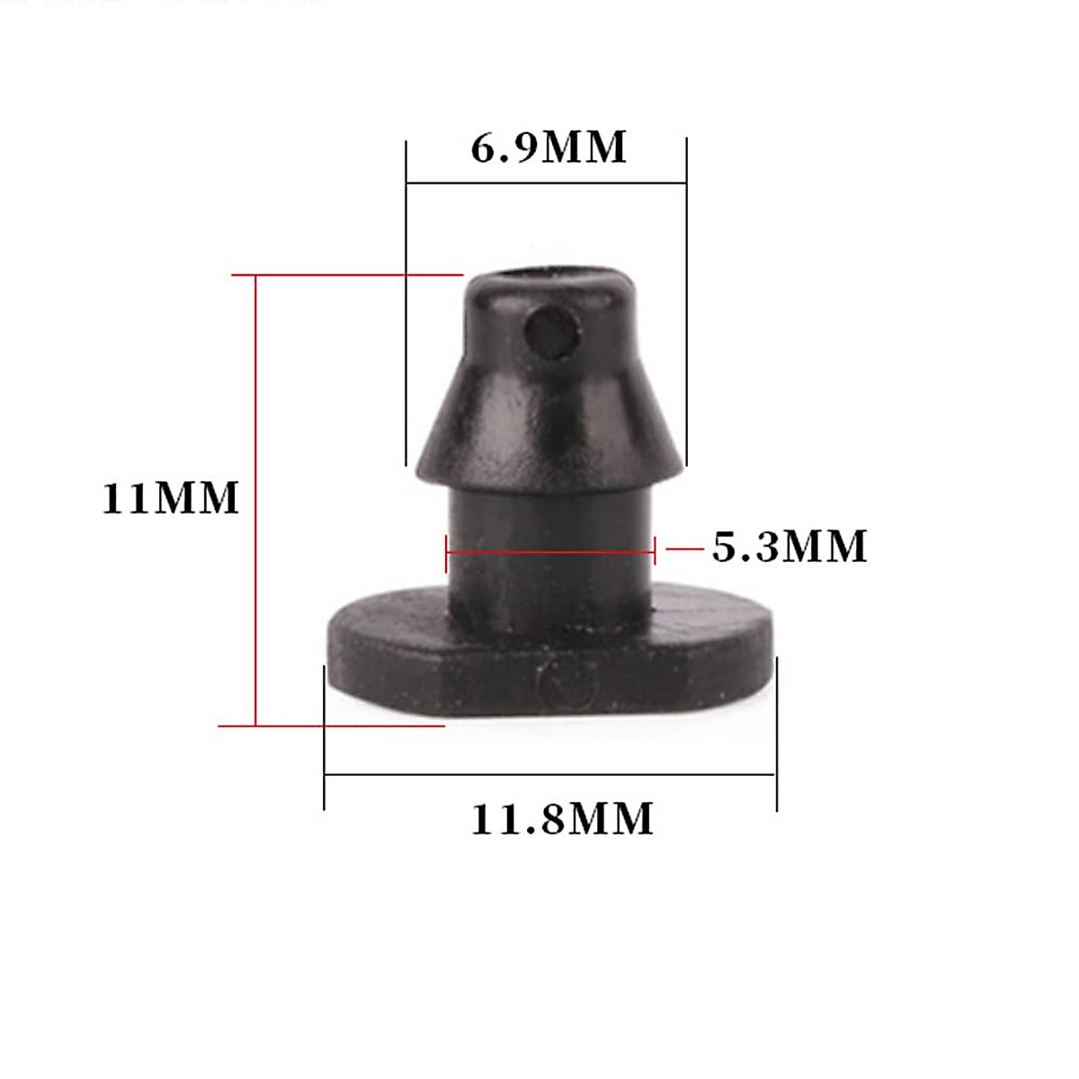 UCLEVER Drip Irrigation End Plug 100 Pieces for 1/4 Inch Tube Closure Goof Hole Plugs Irrigation Stopper