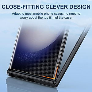 LK 3 Pack for Samsung Galaxy S23 ultra Screen Protector [Not Glass] [Support Fingerprint Unlock] Bubble Free, Touch Sensitive, 3D Curved Max Coverage Screen Protector for Samsung Galaxy S23 Ultra