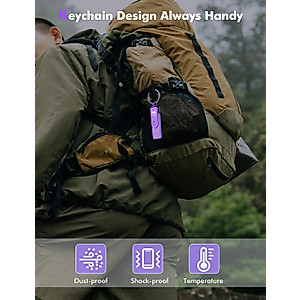 MOSDART 128GB USB C Dual Flash Drive Speed Up to 150MB/s with Keychain - 2 in 1 OTG USB 3.1 Type-C Thumb Drive Memory Stick for USB-C Android Phones, iPhone 15, MacBook, iPad, Computers, etc. Purple