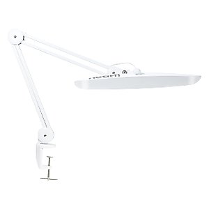 Neatfi XL 2,200 Lumens LED Task Lamp, 24W, 117 Pcs SMD LED, Dimmable, 4 Level Brightness, 3 Light Modes, Desk Light for Home, Office, Workbench (CCT, White)