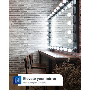 Sunco Lighting - 10 Pack E12 LED Bulbs Candelabra CRI92 5000K Daylight, 5W Equivalent 40W, 450 Lumens, Small Edison Screw Base E12, Non-Dimmable, Frosted Decorative G14 Globe Vanity Light Bulbs UL