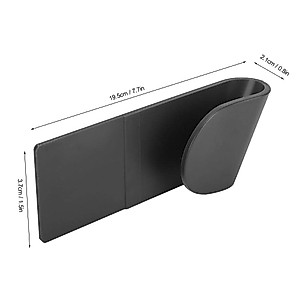 Fdit 6Pcs ABS Self Adhesive Pot Lid Holder Wall Door Mounted Pot Lid Rack Pan Pot Utensil Lid Rack Kitchen Utensils