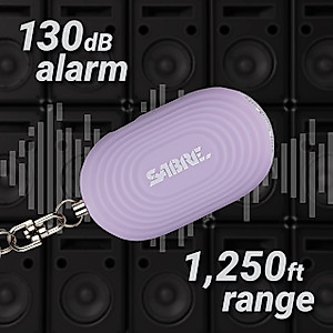 SABRE Personal Safety Kit with Pepper Spray and 2-in-1 Personal Alarm with LED Light, 0.54 fl oz, 25 Bursts,130dB Alarm, Audible Up to 1,250 Feet