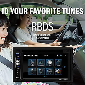 BOSS Audio Systems Elite BV755B Car DVD Player - Double Din, Bluetooth Audio and Calling, 6.2 Inch LCD Touchscreen, MP3 Player, CD, DVD, USB, SD, Auxiliary Input, AM/FM Radio Receiver (Renewed)