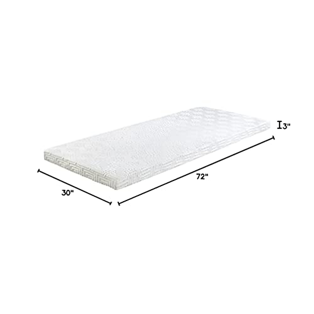 Simmons Siesta Rollaway Mattress: Roll-Up Guest/Floor Mat, 3" Twin