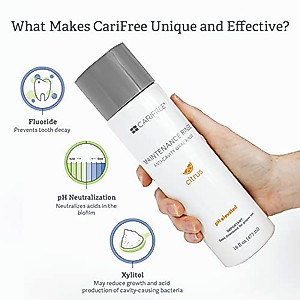 CariFree Maintenance & Prevention Kit, Citrus | Anti-Cavity Fluoride Toothpaste & Mouthwash | Cavity Prevention | Freshens Breath & Moistens Mouth | Dentist Recommended Oral Care (Citrus, 1-Month Kit)