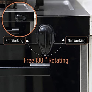 Mr. Pen- Oven Lock Child Safety, 1 Pack, Black, Heat-Resistant Oven Lock, Stove Child Proof, Stove Baby Proof, Stove Locks Child Safety, Oven Baby Proofing, Oven Safety Locks for Babies