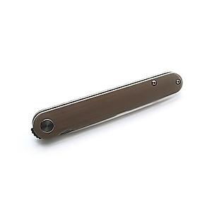 Warspear Terima Front Flipper Folding Knife 3.5" Stonewshed D2 Blade Tan G10 Handle Outdoor Camping Pocket Knife With Deep Carry Clip WP901TN