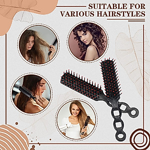 200 Pcs Hair Brushes for Homeless Individually Wrapped Detangling Brush Curly Hair Brush Vent Hairbrush Comb Pp Material Curly Wavy Hair Blow Drying Styling for Shelter Hotel Woman Man, Black