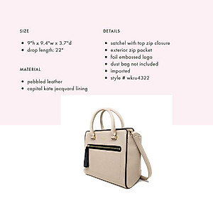 Kate Spade New York Chester Street Small Allyn Pebble Leather Satchel (WRMBG/BLAK)