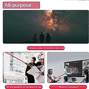 IVVTRYI Red Laser Pointer, Long Distance Laser Cat Toy Rechargeable High Power Laser Pointer for Demonstration Outdoor Cat Toys