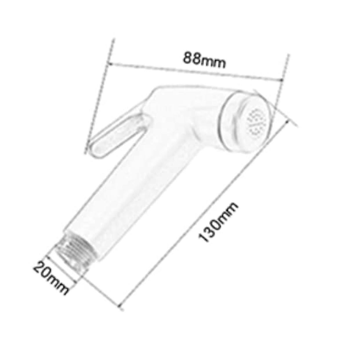 Brushed Gold Bidet Sprayer for Toilet-HOMCBEC Cloth Diaper Sprayer Hand Held Bidet Shower Faucets,Bathroom Jet Sprayer Kit Spray Attachment with Hose and Wall Bracket