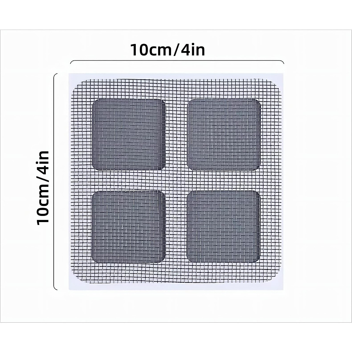 50 Pack,4" X 4" Disposable Shower Drain Cover Hair Catcher, Square Shower Drain Mesh Sticker,Disposable Floor Drain Sticker Suitable for Bathroom/Laundry/Bathtub/Kitchen/Sink/(50 PCS)