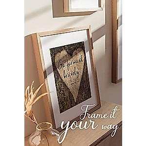 St Joan of Arc 11x14 Gallery Style Print by Soul Sunshine | Unframed 'Go Forward'' Bible Verses Wall Decor Poster Prints | Rustic Wall Decor, Tree Love Heart, Home Wall Decor | Home Decoration