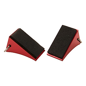 2Pcs ShareGoo 0.78'' RC Toy Crawler Simulation Tire Wheel Chock Decoration Accessories Compatible with Traxxas TRX-4 Axial SCX10 D90 Tamiya CC01 1/10 RC Crawler Truck (Red)