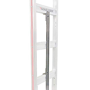 Magliner NPKC16G2C5H-V Aluminum Brake Hand Truck, Frame Extension, Double Grip Handle, 18" x 9" Nose, 10" Wheels, Stair Climbers, 500 lb. Capacity, 60" Height, 21.5" Width, 20.5" Length