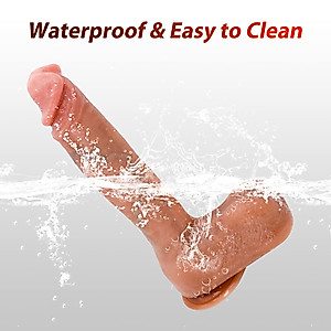 Realistic 10 Inch Dildo Huge Dildo Big Anal Dildo Adult Sex Toys for Women and Men, Strong Suction Cup Soft Silicone Penis Lifelike G Spot Dildo Hands-Free Play