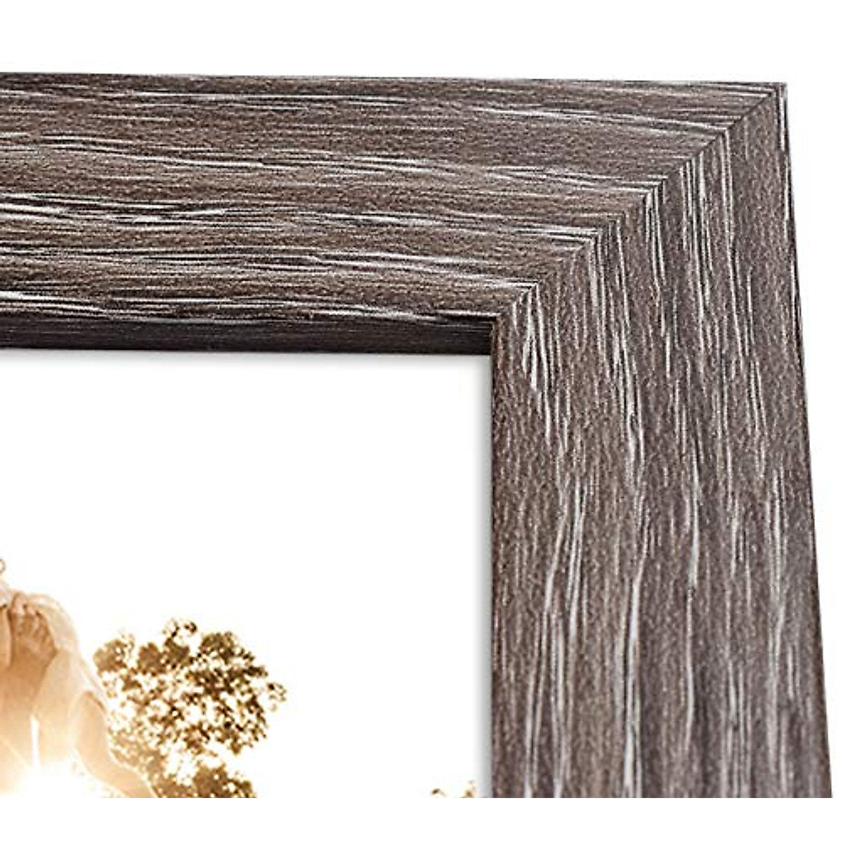 Golden State Art 5x7 Double Picture Frame Vertical Hinged Photo Frame 2 Opening Folding Family Frames Collage (5x7, Grey, 1-Pack)