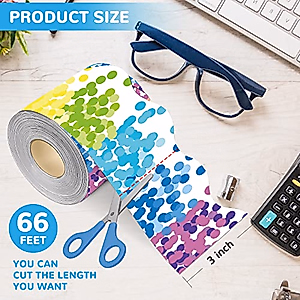 ABERLLS Rainbow Confetti Border Trim - Brighten Your Classroom