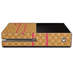 MightySkins Carbon Fiber Skin for Microsoft Xbox One - Ice Cream Cone | Protective, Durable Textured Carbon Fiber Finish | Easy to Apply, Remove, and Change Styles | Made in The USA